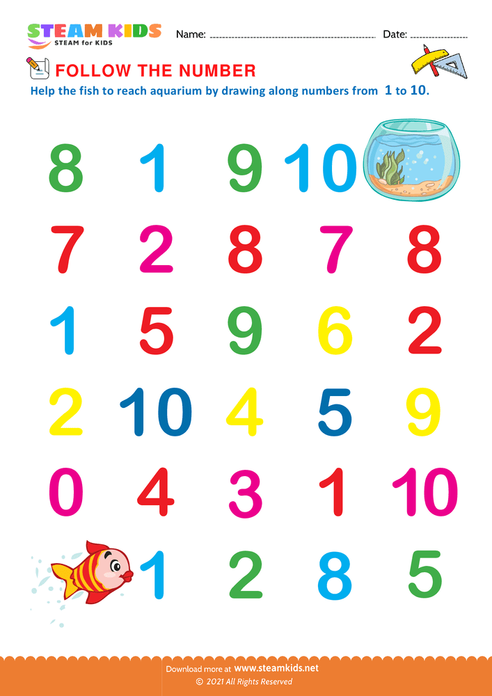 Identify Numbers Preschool - STEAM KIDS