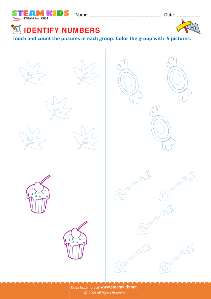 Identify Numbers Preschool - STEAM KIDS