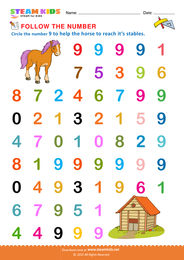 Identify Numbers Preschool - STEAM KIDS