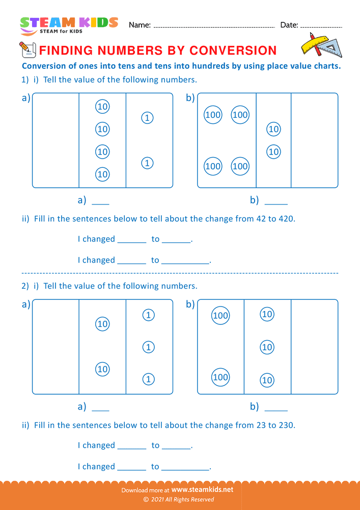 Finding numbers - Numbers Worksheet For Grade 1 - STEAM KIDS