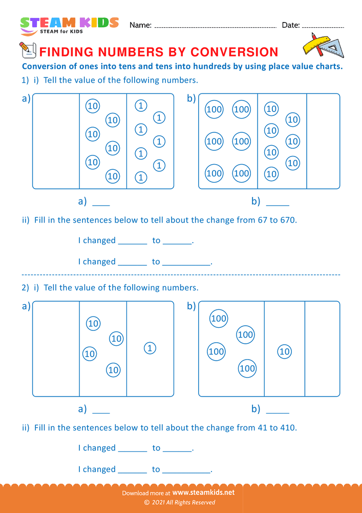 Finding numbers - Numbers Worksheet For Grade 1 - STEAM KIDS