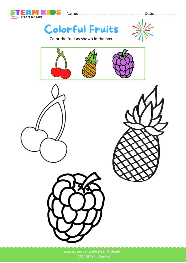 Free Science Worksheet - Coloring - Worksheet 2 - STEAM KIDS